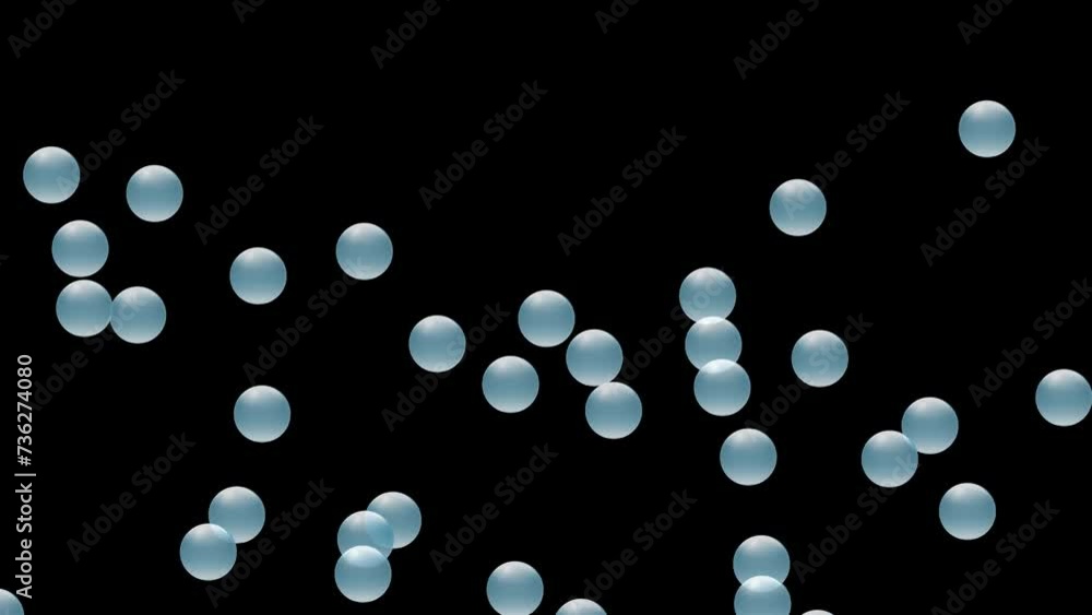 sea bubbles, animation of bubbles on a transparent background 4k Stock ...