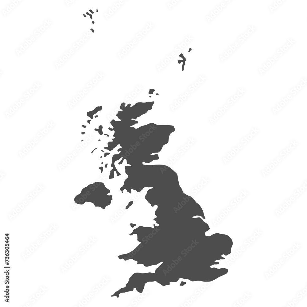 Map of Great Britain. UK map, vector illustration Stock Vector | Adobe ...