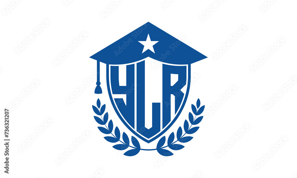 Vetor de YLR three letter iconic academic logo design vector template ...