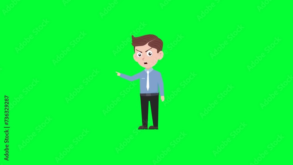 Cartoon character amazed reaction background and 2d animation 4k ...