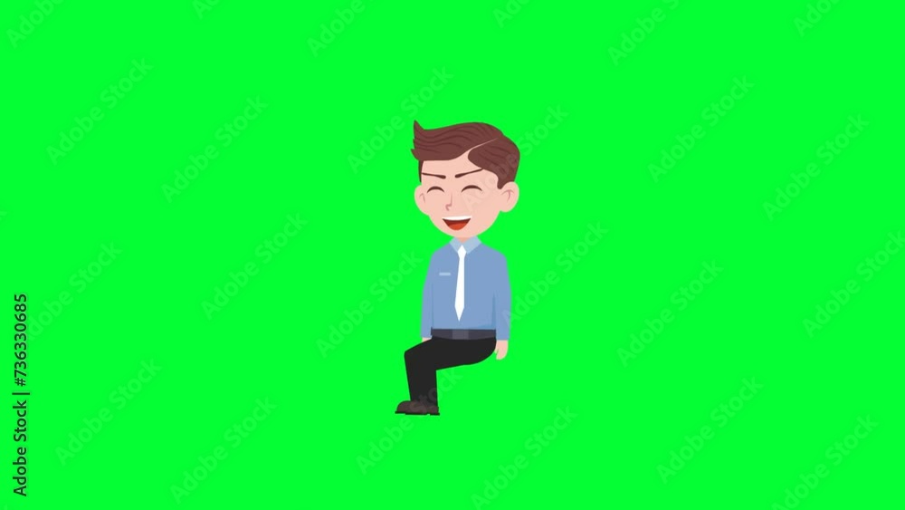 Cartoon character laughing reaction background and 2d animation 4k ...