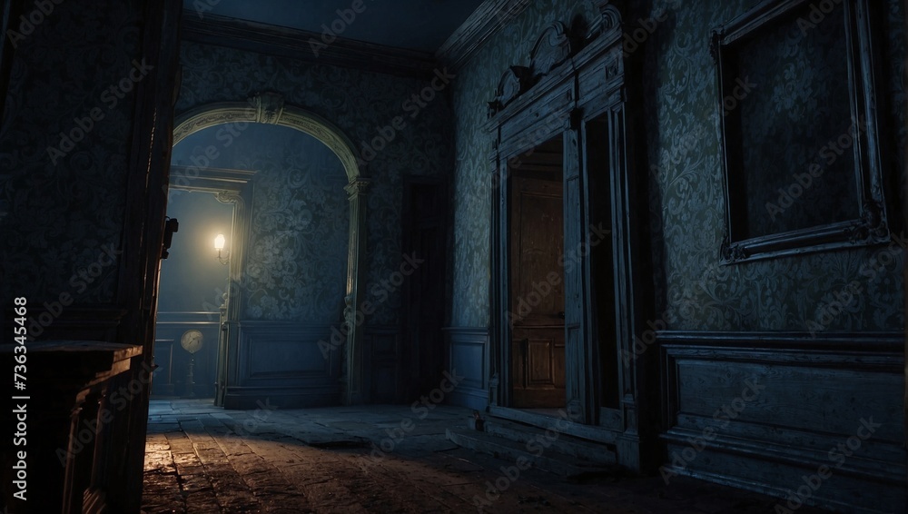 Step cautiously into the shadows of the forsaken mansion, where secrets ...