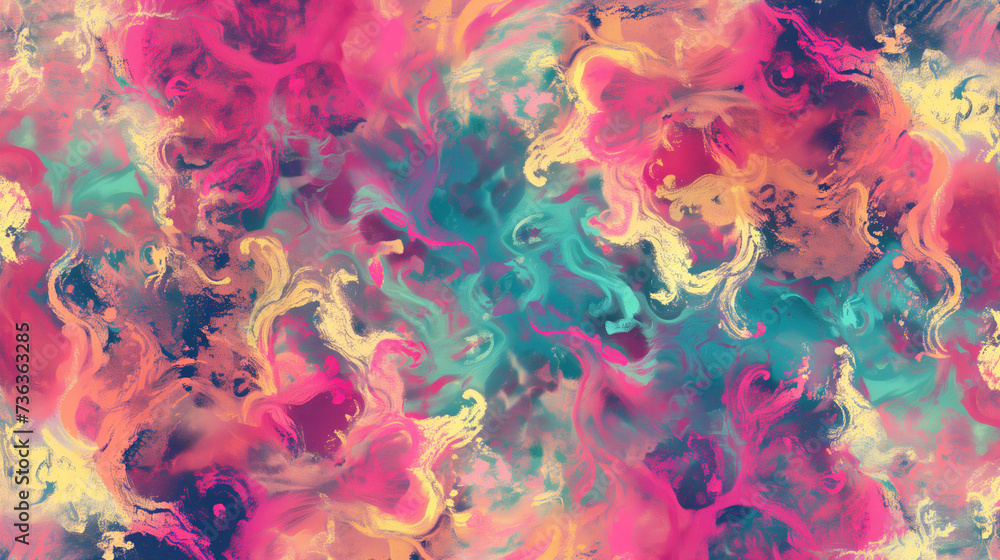 Colorful Y2K pattern background wallpaper - Generative AI Stock ...