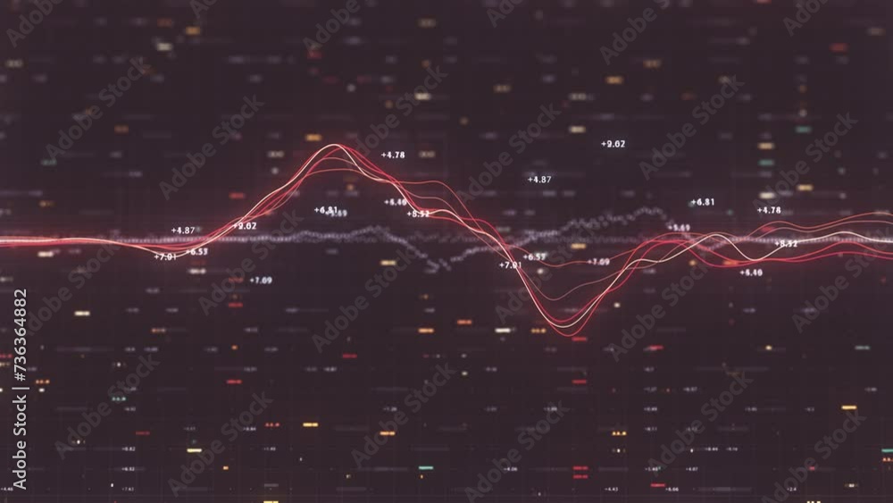 Business Infographics Stats And Data Background/ Animation of a ...