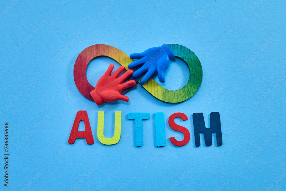 Autistic rainbow eight infinity symbol. Autism awareness day symbol ...