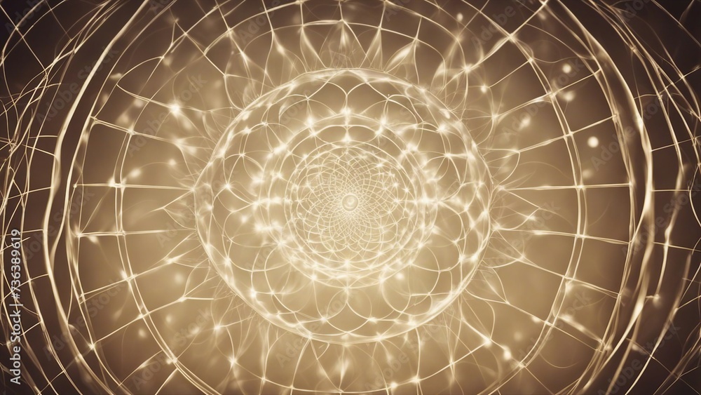 abstract light background flower of life interlocking circles ancient ...