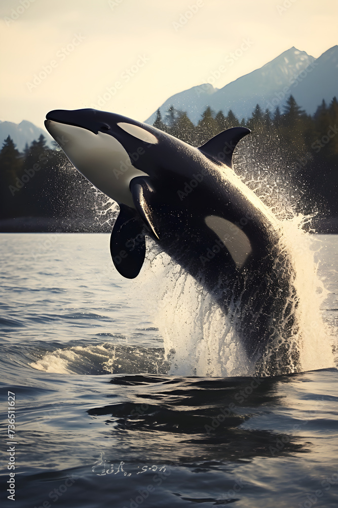 Realistic animal images in nature. Animals and nature. Images created ...