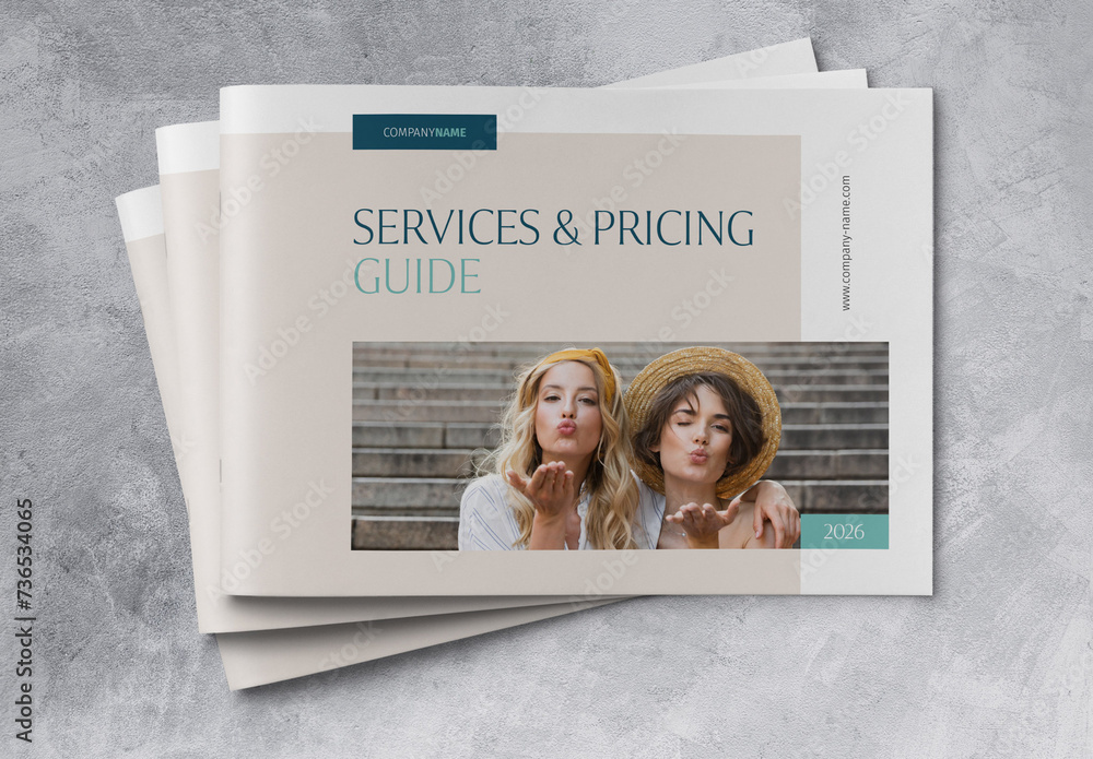 Services and Pricing Guide Brochure Landscape Design Stock Template ...