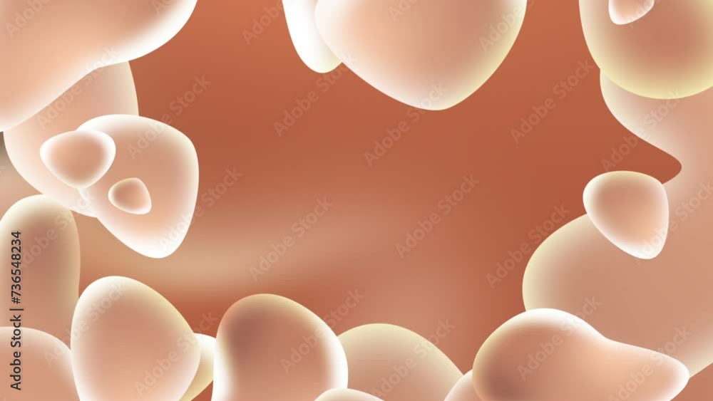 A fluid background with smooth shapes and curves that glide across the ...