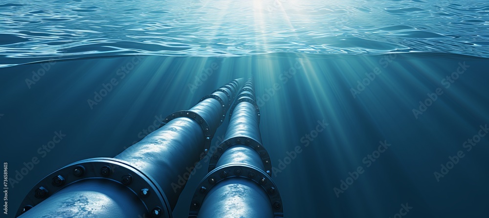 Underwater oil and gas pipeline, subsea equipment, metal conduit for ...