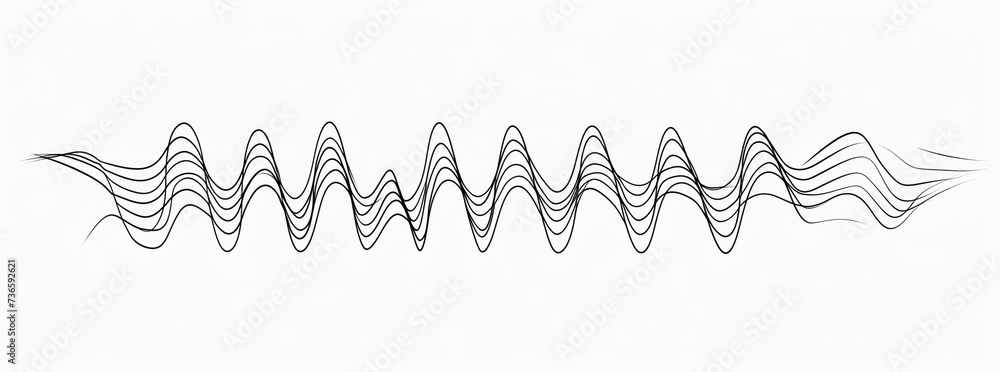 Line wave music sound one noise audio frequency icon signal podcast ...