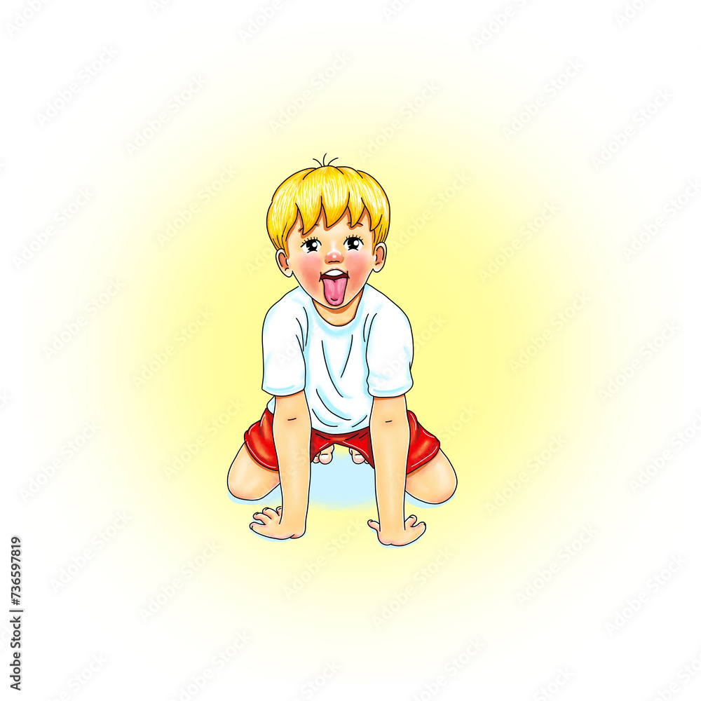 Glückliche Kids Yoga Joga für Kinder, Asana Löwe, Gesunde Bewegung und ...