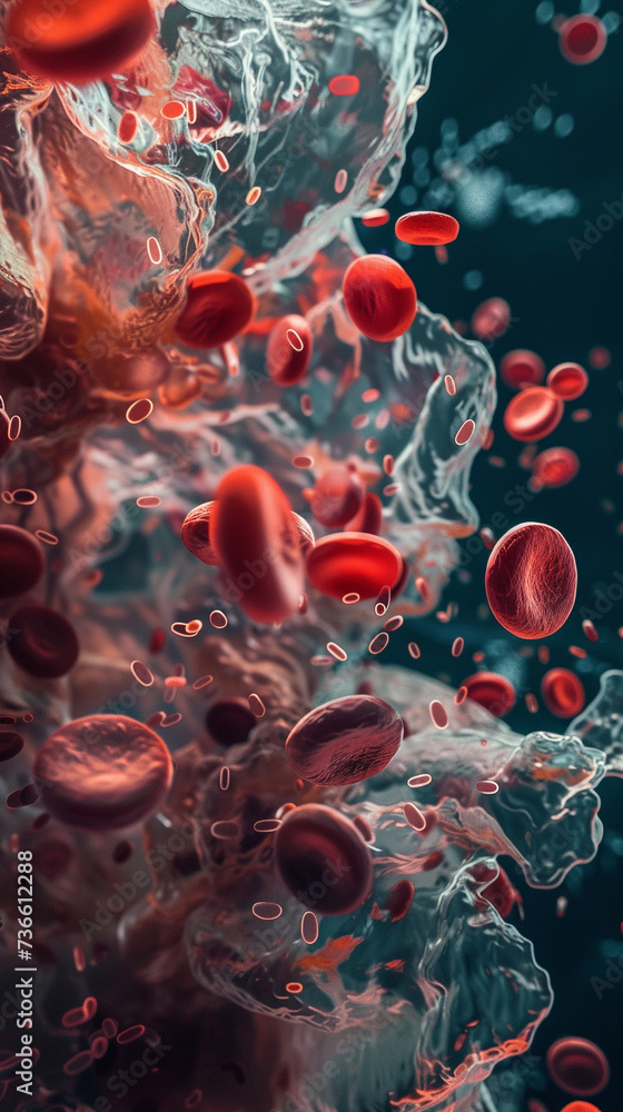Inside the body a micro image reveals the dynamic dance of white blood ...