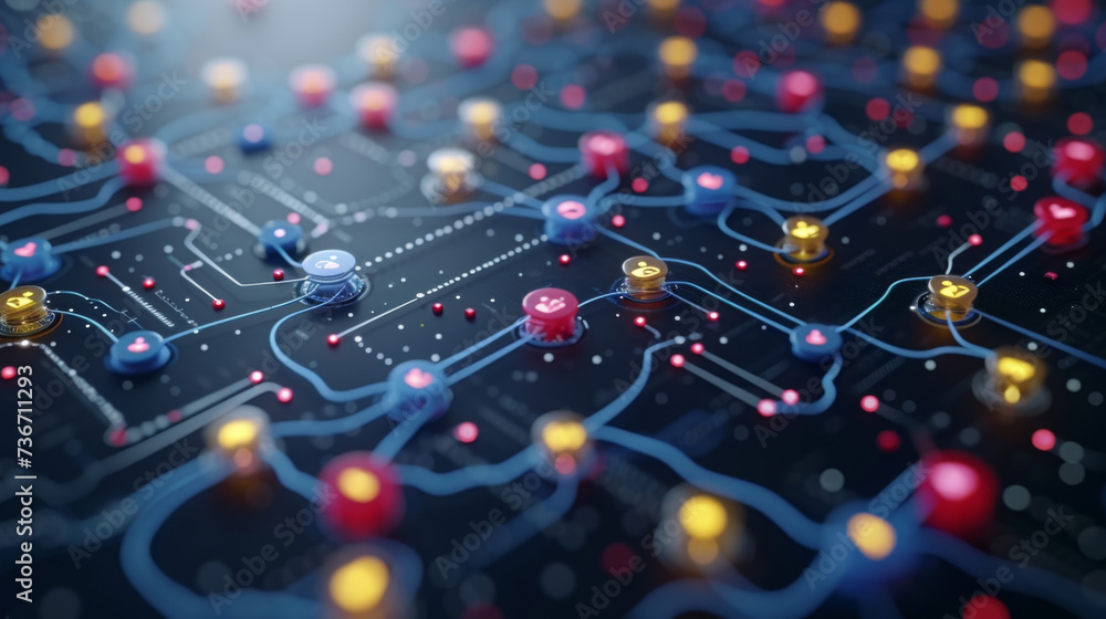 A digital flowchart depicts the various steps involved in retirement ...