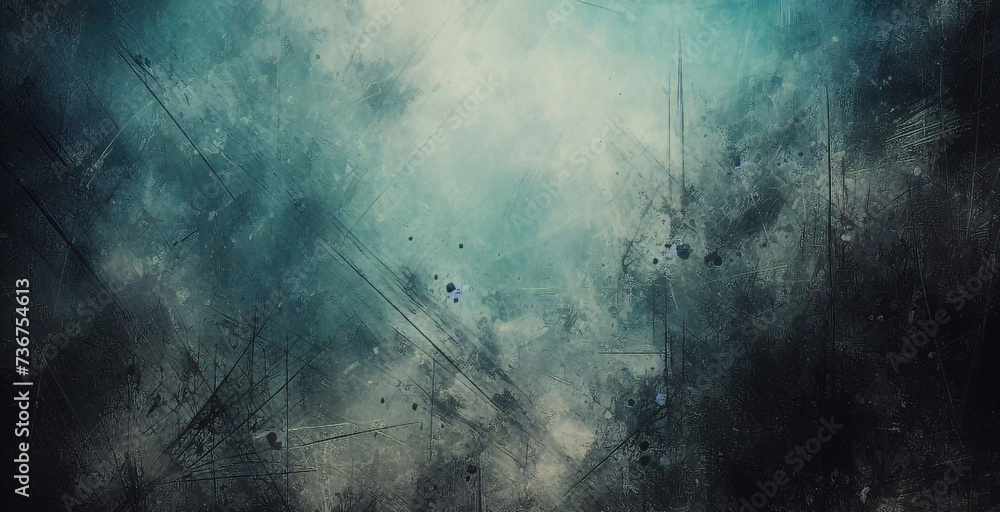 Glitter mist. Paint water splash. Magic spell. Blue silver gray color ...