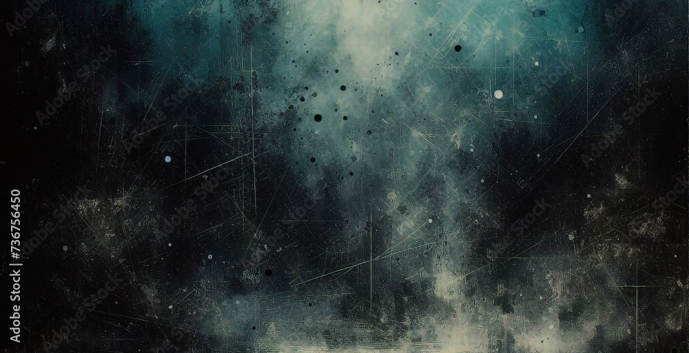 Glitter mist. Paint water splash. Magic spell. Blue silver gray color ...