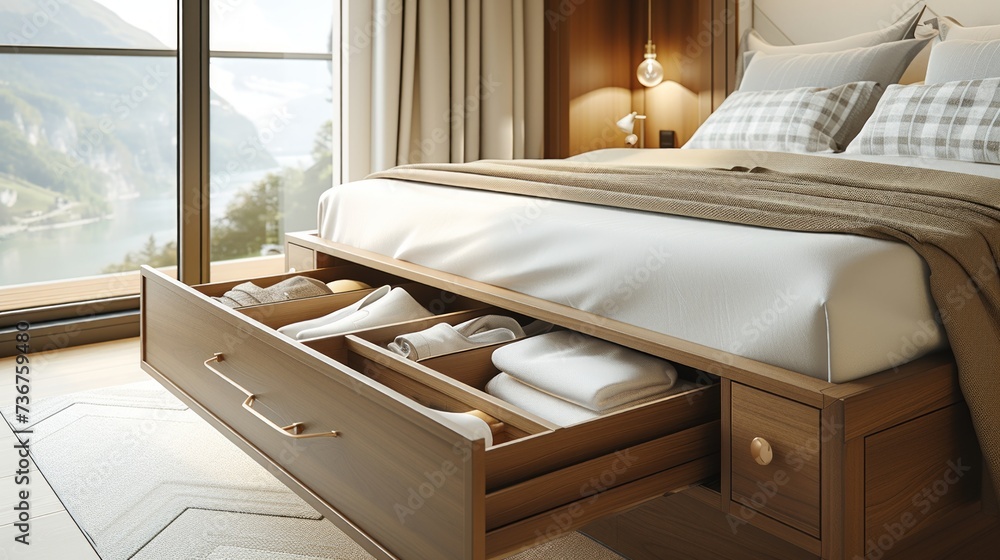 Well-organized bedroom drawer system highlighting functionality and ...