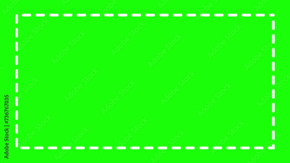 Square circular motion drawings, and a linear on green screen ...