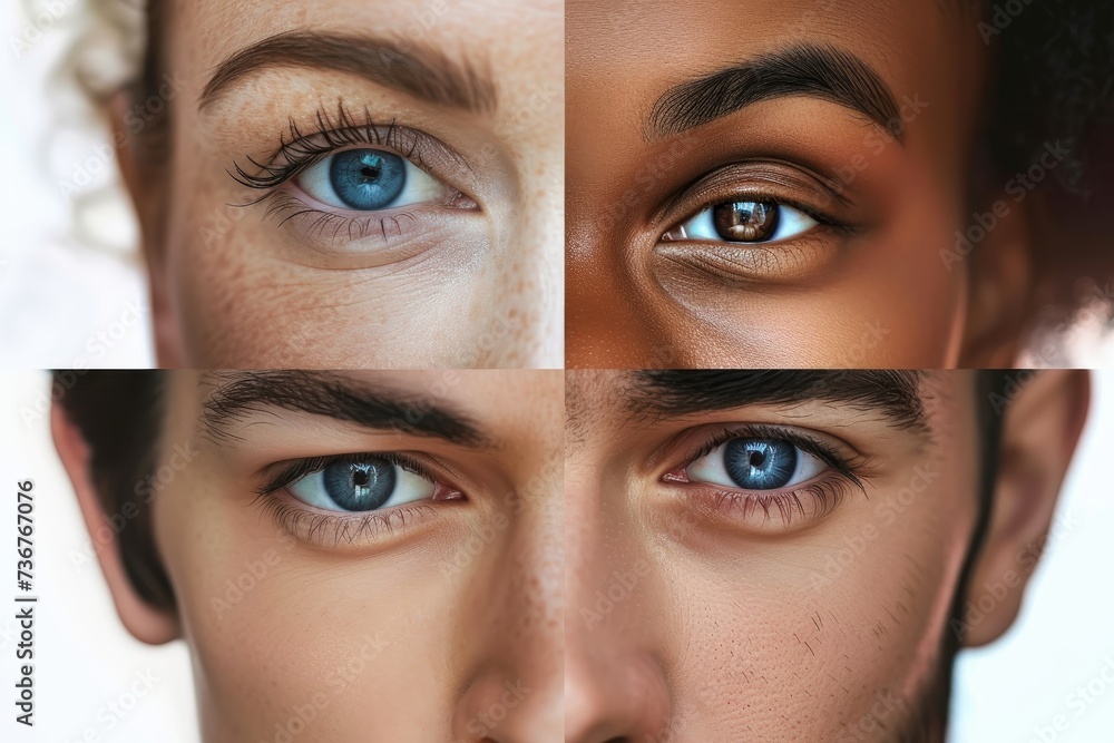 An up-close look at a woman donning a confident expression, afro-curled ...