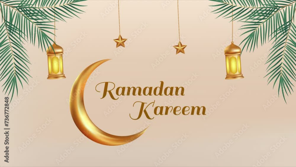 Ramadan holy month celebrations in the Muslim . Animated arabesque ...