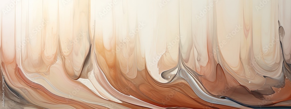 The painting features vertical streaks that blend seamlessly, creating ...