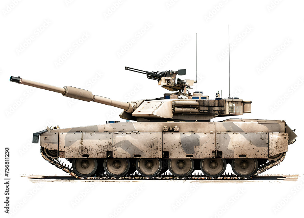 M1 Abrams tank, png isolated on transparent background Stock ...