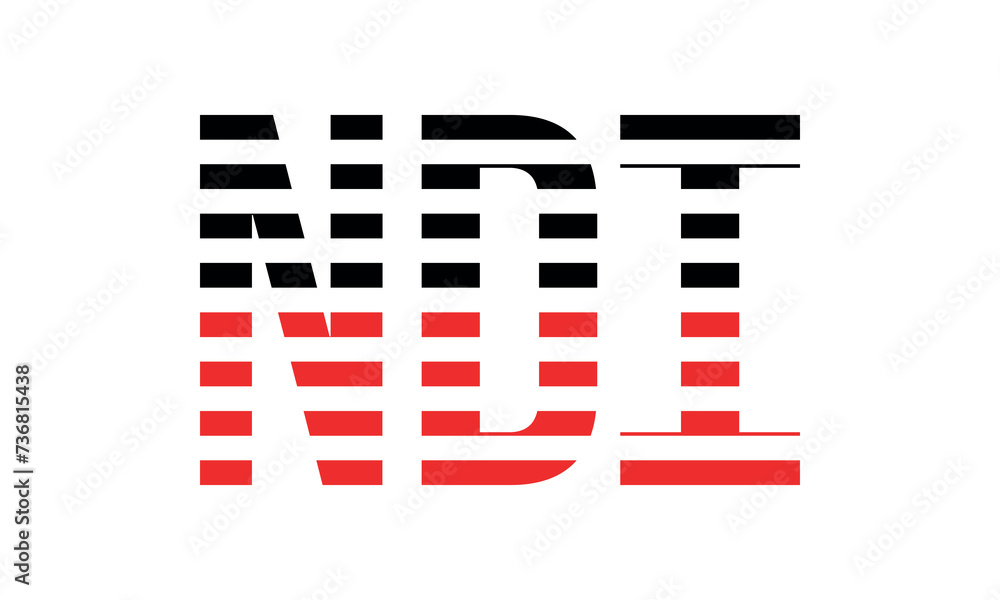 NDI three initial letter iconic line negative space minimal logo design ...