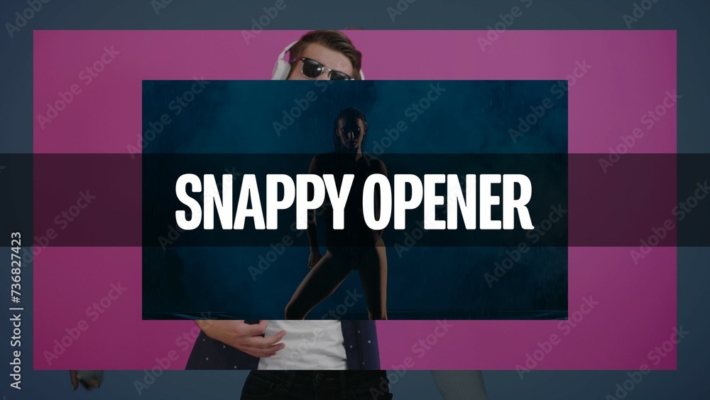 Snappy Slideshow Opener - Smooth Clean And Energetic intro Stock Template | Adobe Stock