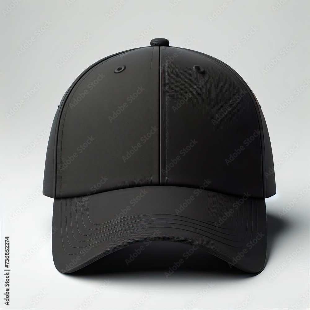 black baseball cap | mockup | front, view, PNG, File. Format | Black ...