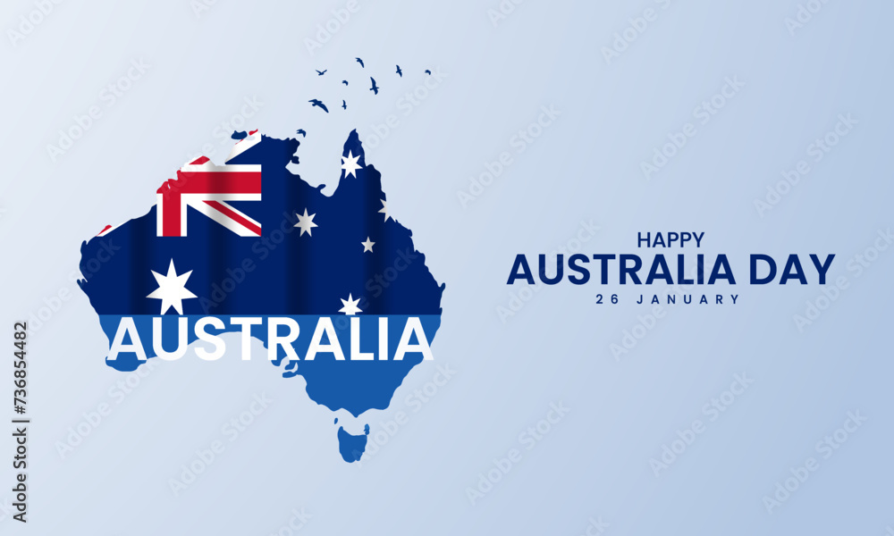 Happy Australia Day. Australia day creative design for social media ...