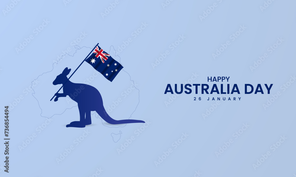 Happy Australia Day. Australia day creative design for social media ...