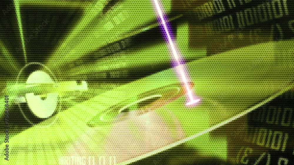 animated moving motion background showing computer circuit motherboard ...