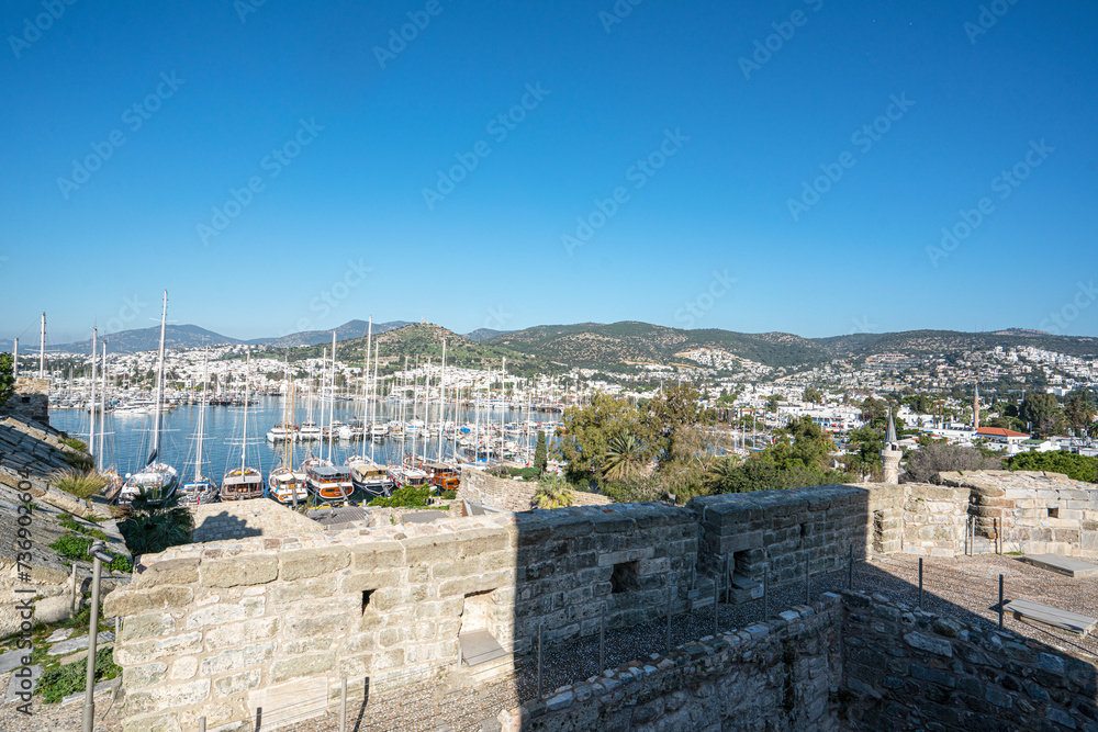 The amazing views of walls and towers of The Bodrum Museum of ...