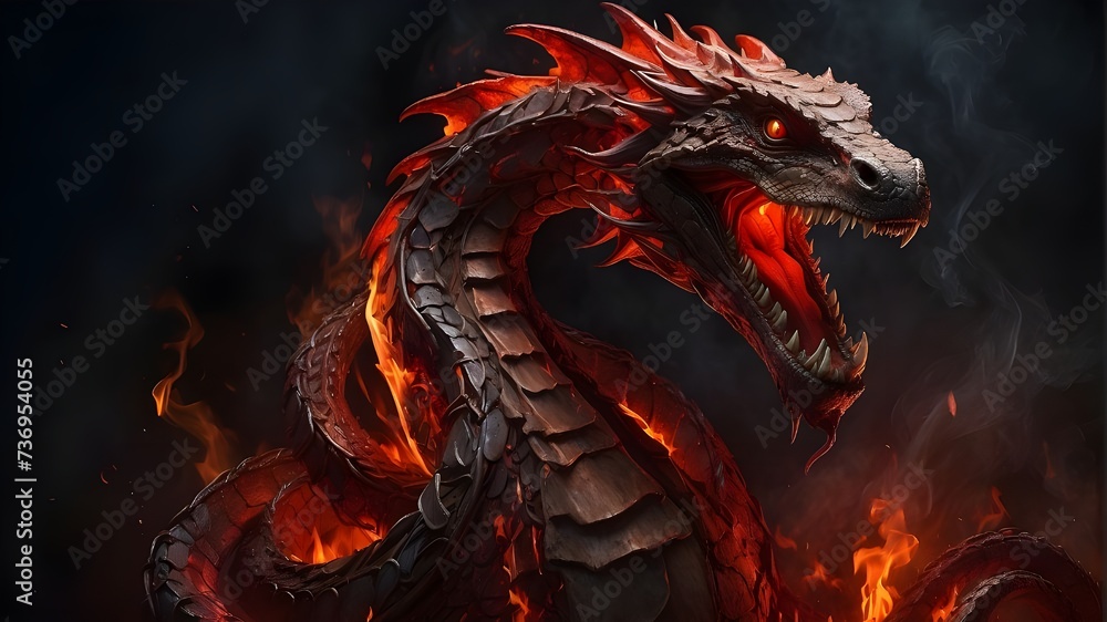 Portrait of the Fiery Serpent, A Portrait of the Inferno Serpent ...
