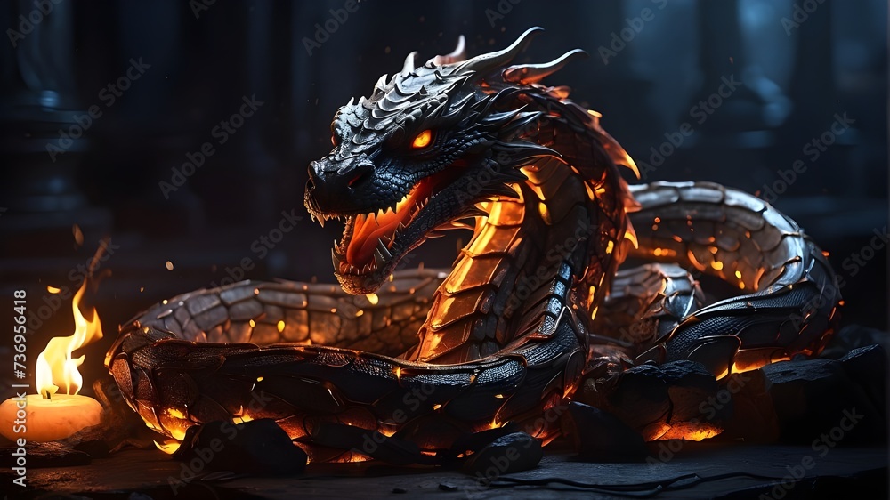 Portrait of the Fiery Serpent, A Portrait of the Inferno Serpent ...