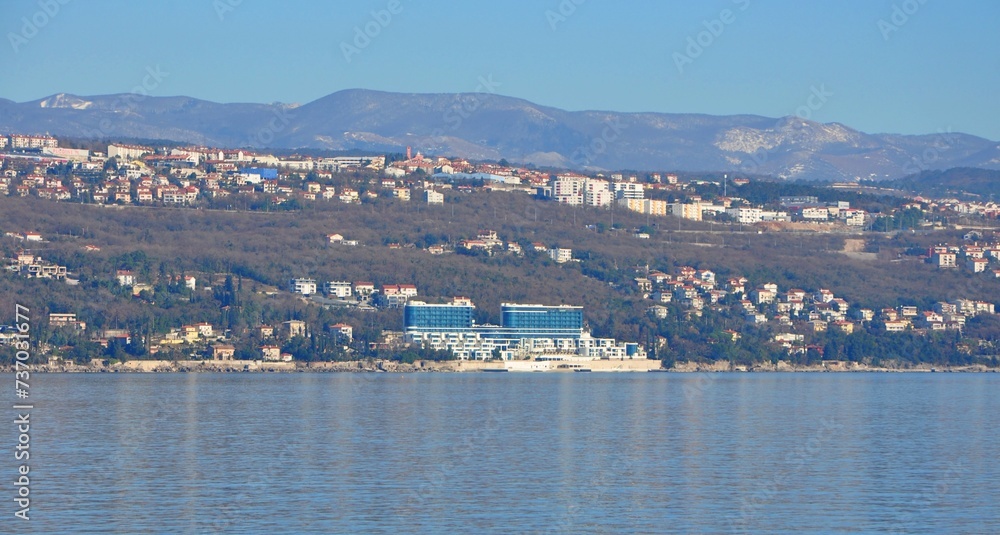 Rijeka, Croatia January 25th 2024. Hilton Rijeka Costabella Beach ...