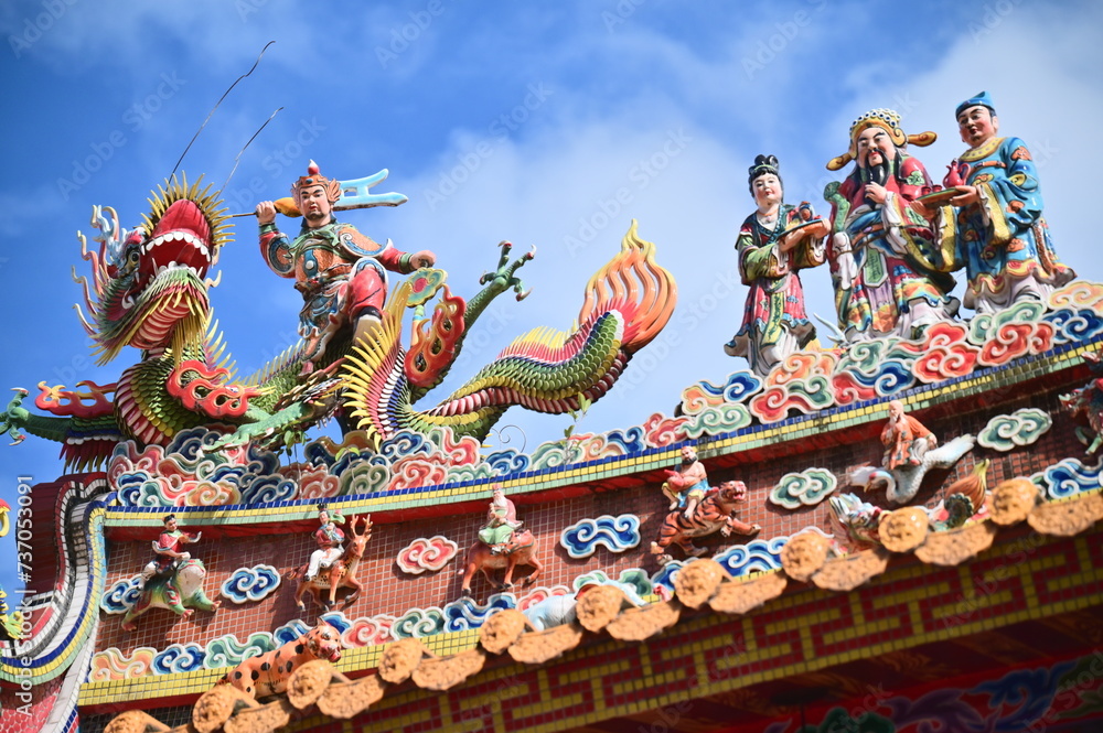Taipei, Taiwan - January 16, 2024: The Taipei Wen Chang Temple is ...