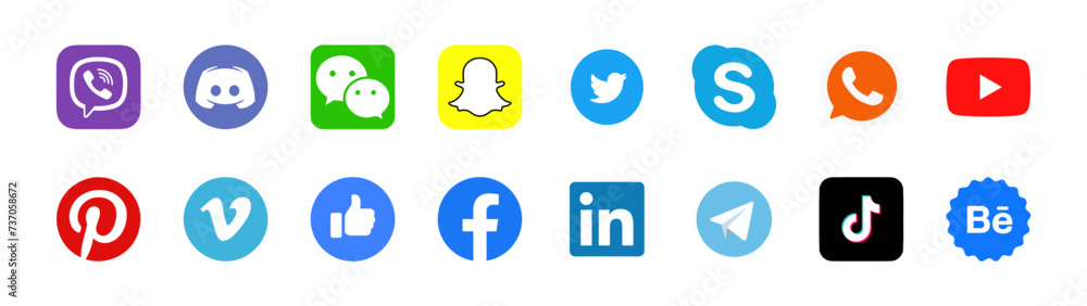 Viber, Discord, WeChat, Snapchat, Twitter, Skype, WhatsApp, YouTube ...