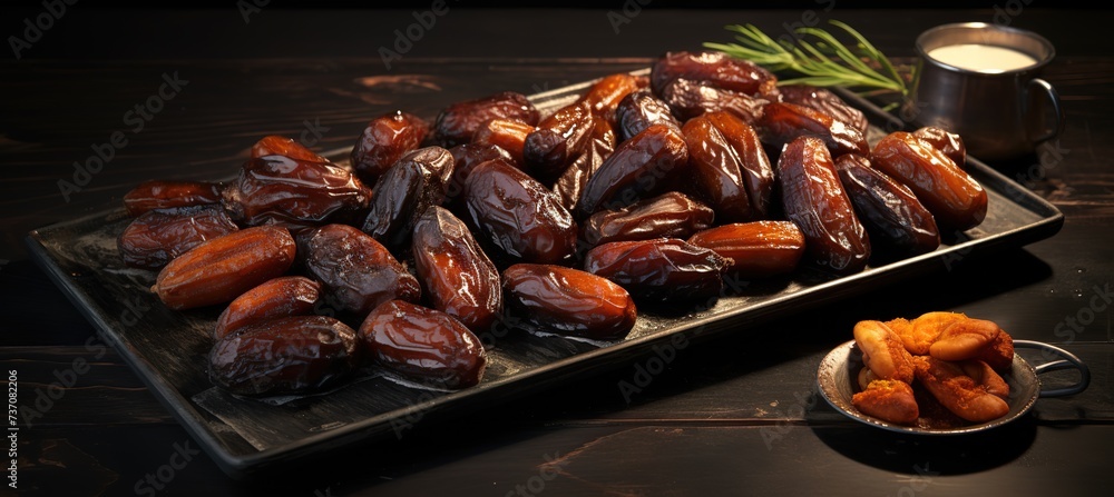 Good quality dates, the best menu for breaking the fast, backgrounds ...