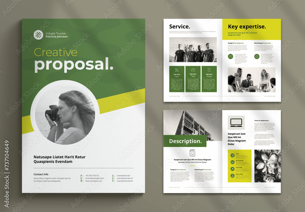 Project Proposal Layout Stock Template | Adobe Stock