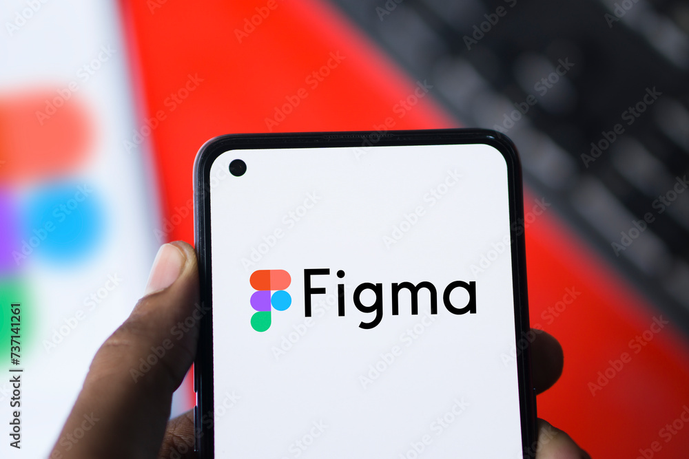 Dhaka, Bangladesh- 15 February 2024: Figma logo is displayed on smartphone. Stock Photo | Adobe ...