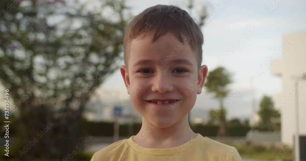 Cute child happy facial expression emotion glad smiling face. Portrait ...