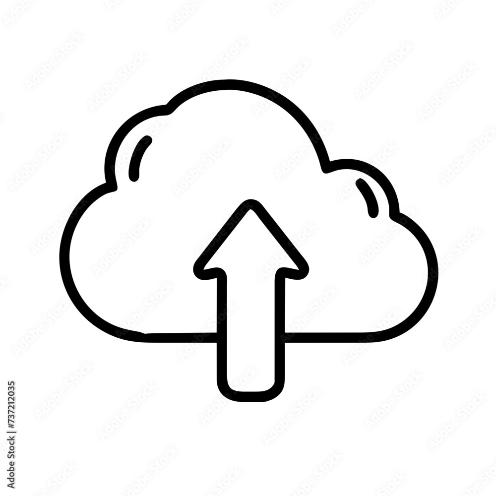 Modern arrow upload icon and button, representing the action of ... Modern arrow upload icon and button, representing the action of ...