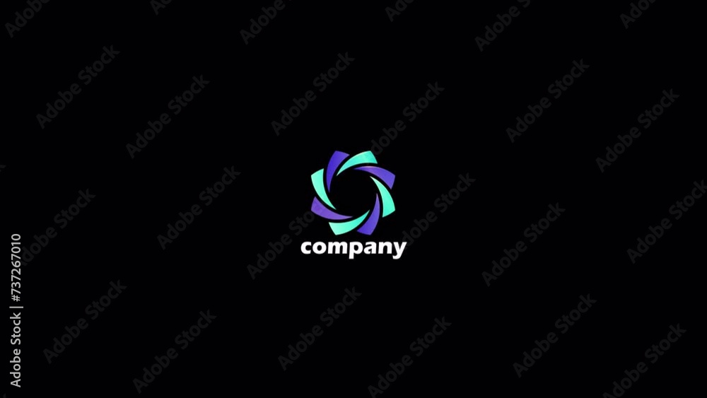 Logo animation Abstract logos colors full lights logo for company ...
