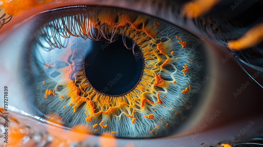 Human Eye Macro, a close-up of a human eye, capturing the intricate ...