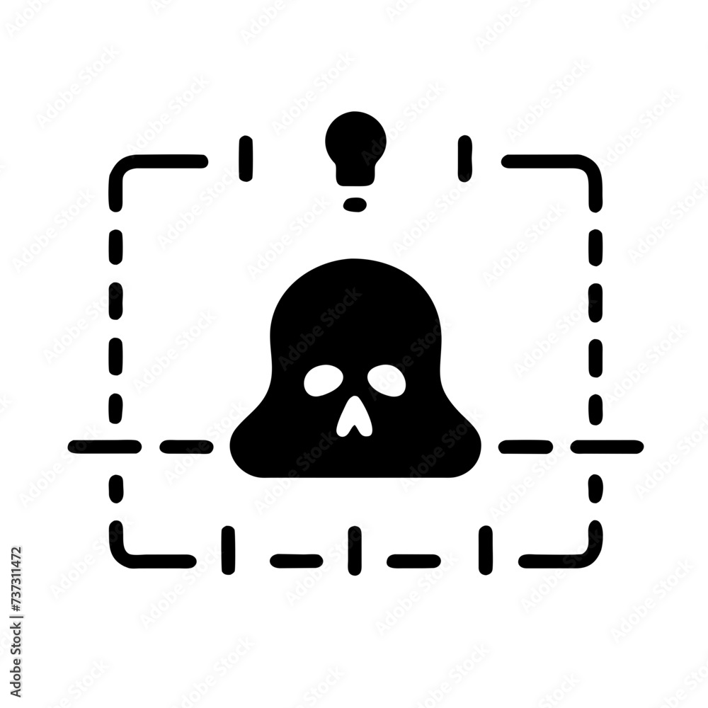 Hacker icon in vector format, depicting a cyber spy with a sleek and ...