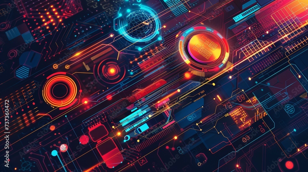 Design an artistic illustration that uniquely fuses the concepts of ... Design an artistic illustration that uniquely fuses the concepts of ...