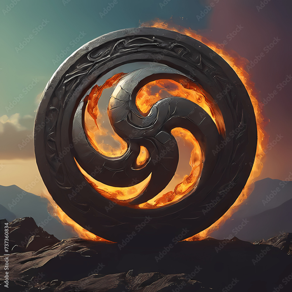 Celtic symbol, Triskelion, an ancient symbol representing spiruality ...