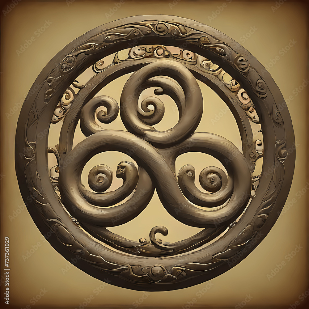 Celtic symbol, Triskelion, an ancient symbol representing spiruality ...
