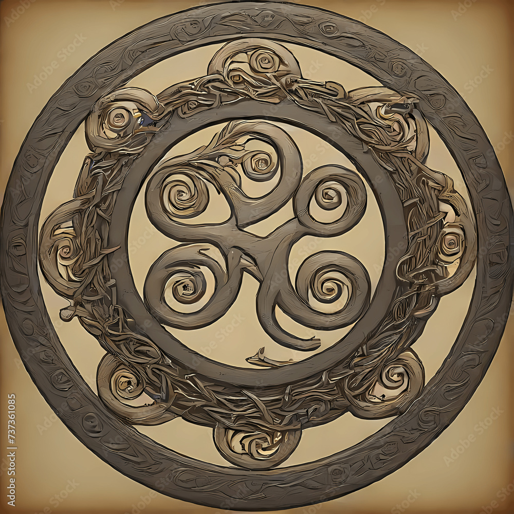 Celtic symbol, Triskelion, an ancient symbol representing spiruality ...